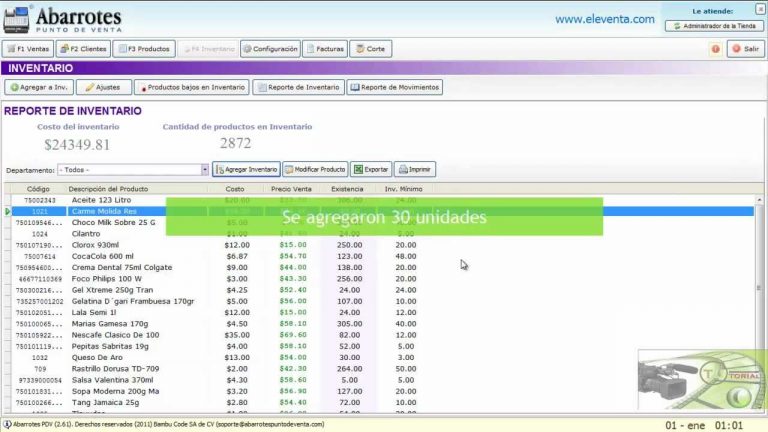 Sistema de Punto de Venta Eleventa | Te-5 | Soluciones Empresariales