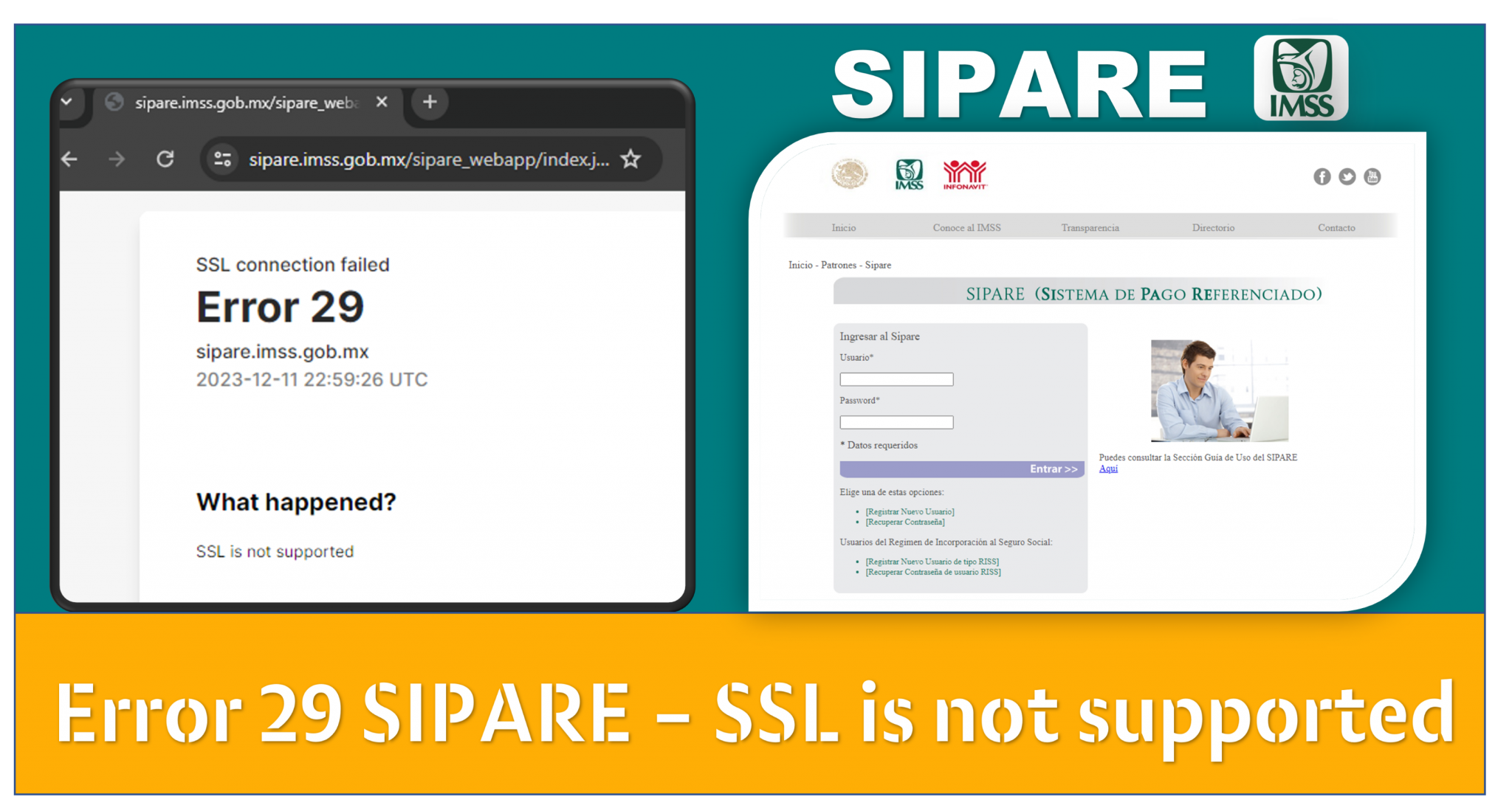 Error 29 SIPARE: ¿Cómo solucionarlo? | Te-5 | Soluciones Empresariales ...